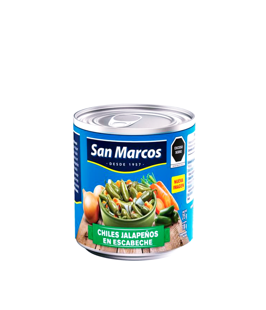 Chiles jalapenos entiers San Marcos | aztek comptoir mexicain